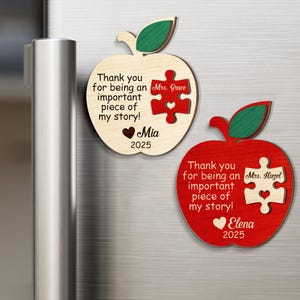 Personalized Appreciation Teacher Gifts, Custom Apple Teacher Name ...