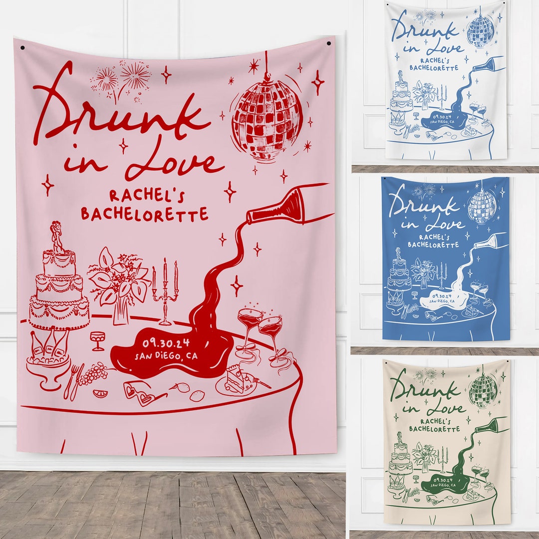 Custom Bachelorette Party Decor, Bachelorette Weekend Party Tapestry ...