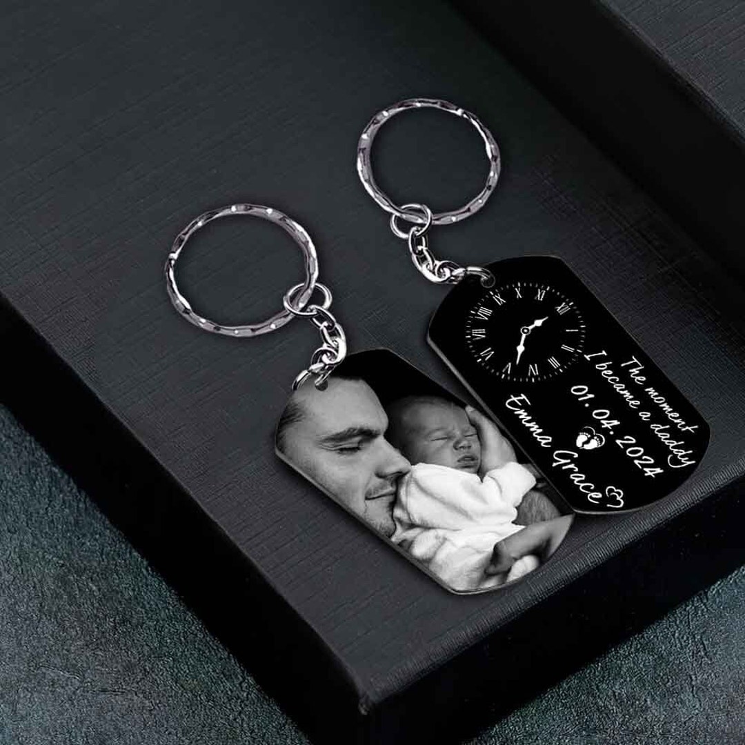 1st Fathers Day Gift, New Dad Gifts, Personalized the Moment I Became A ...
