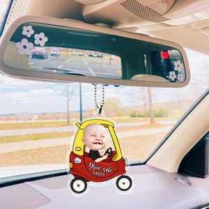 Fathers Day Gifts, Custom Hanging Car Baby Photo Face Car Ornament ...