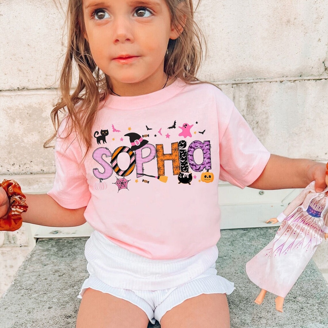 Kids Halloween Shirt, Personalized Halloween Name Shirt, Personalized ...