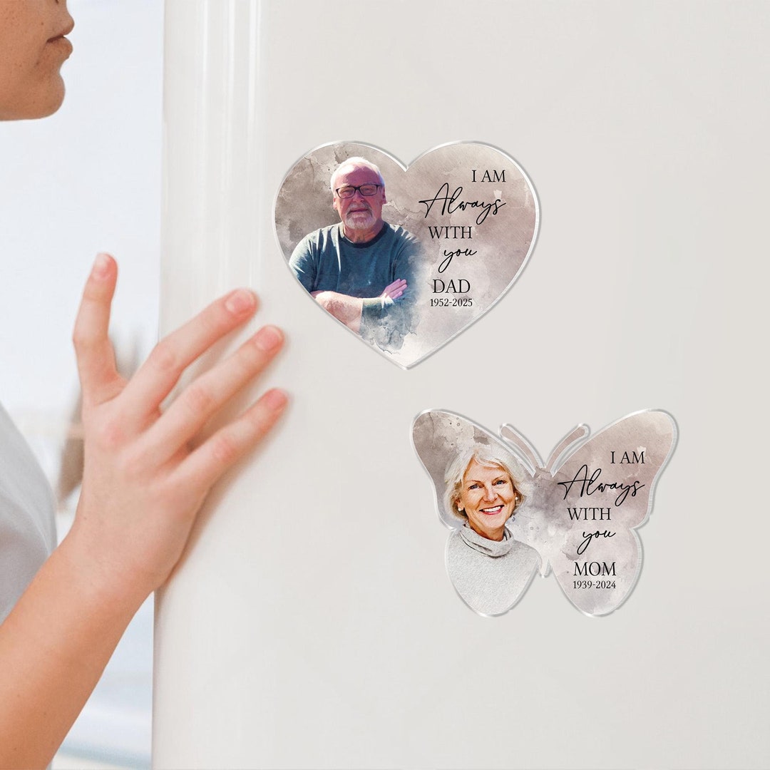 Personalized Memorial Photo Magnets, Memorial Dad Gifts, Custom Always ...