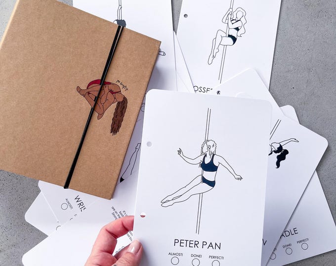 Pole Dance Notebook With 90 Shapes - Etsy
