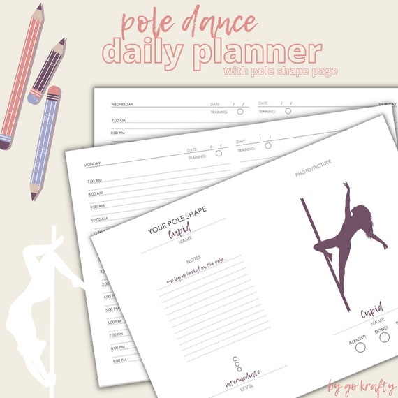 Pole Dance DIGITAL Daily Planner - Etsy