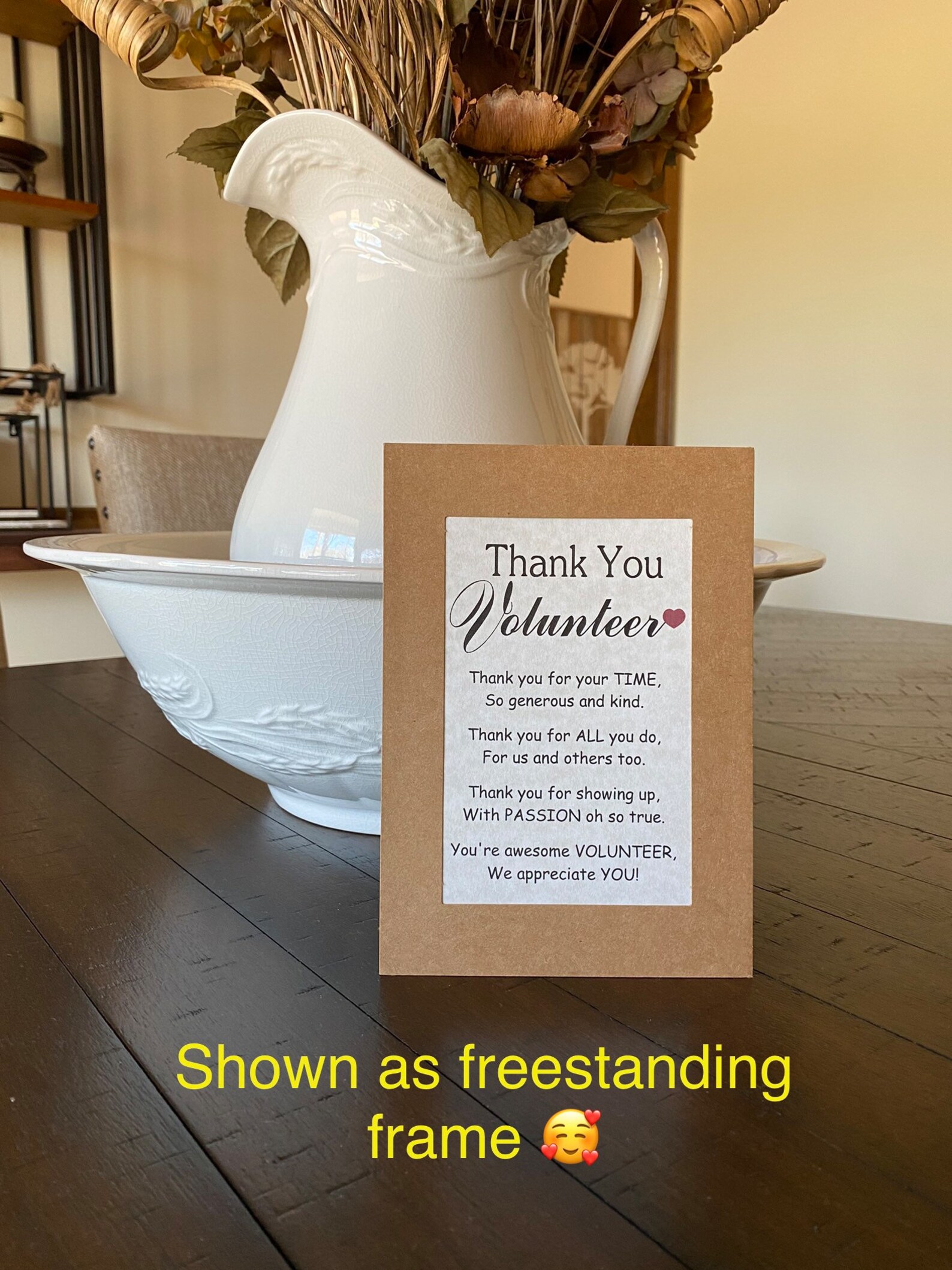 Thank You Volunteer Gift, Gifts Under 10, Volunteer Gifts, Volunteer ...