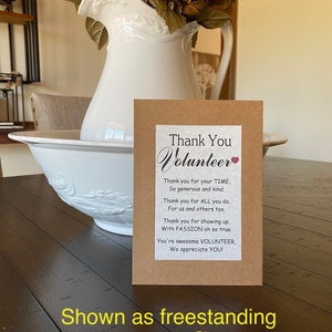 Thank You Volunteer Gift, Gifts Under 10, Volunteer Gifts, Volunteer ...