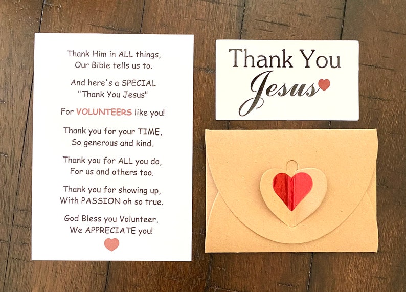 Gifts Under 10 - Volunteer Appreciation Gifts, Thank You Jesus ...
