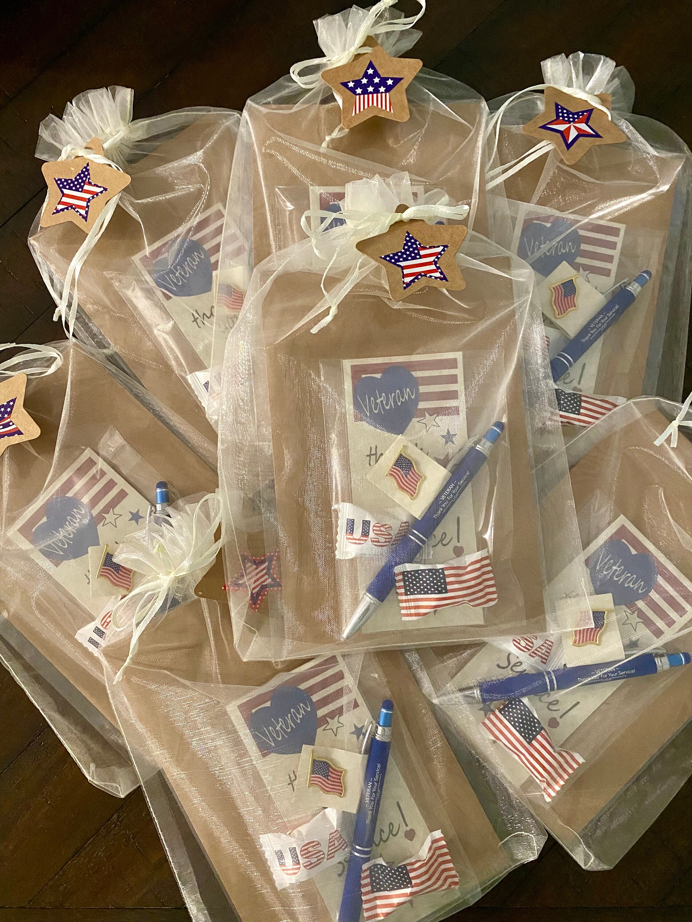 Large Veterans Gift Bag, Veterans Gift, Veterans Day Gift, Thank You ...