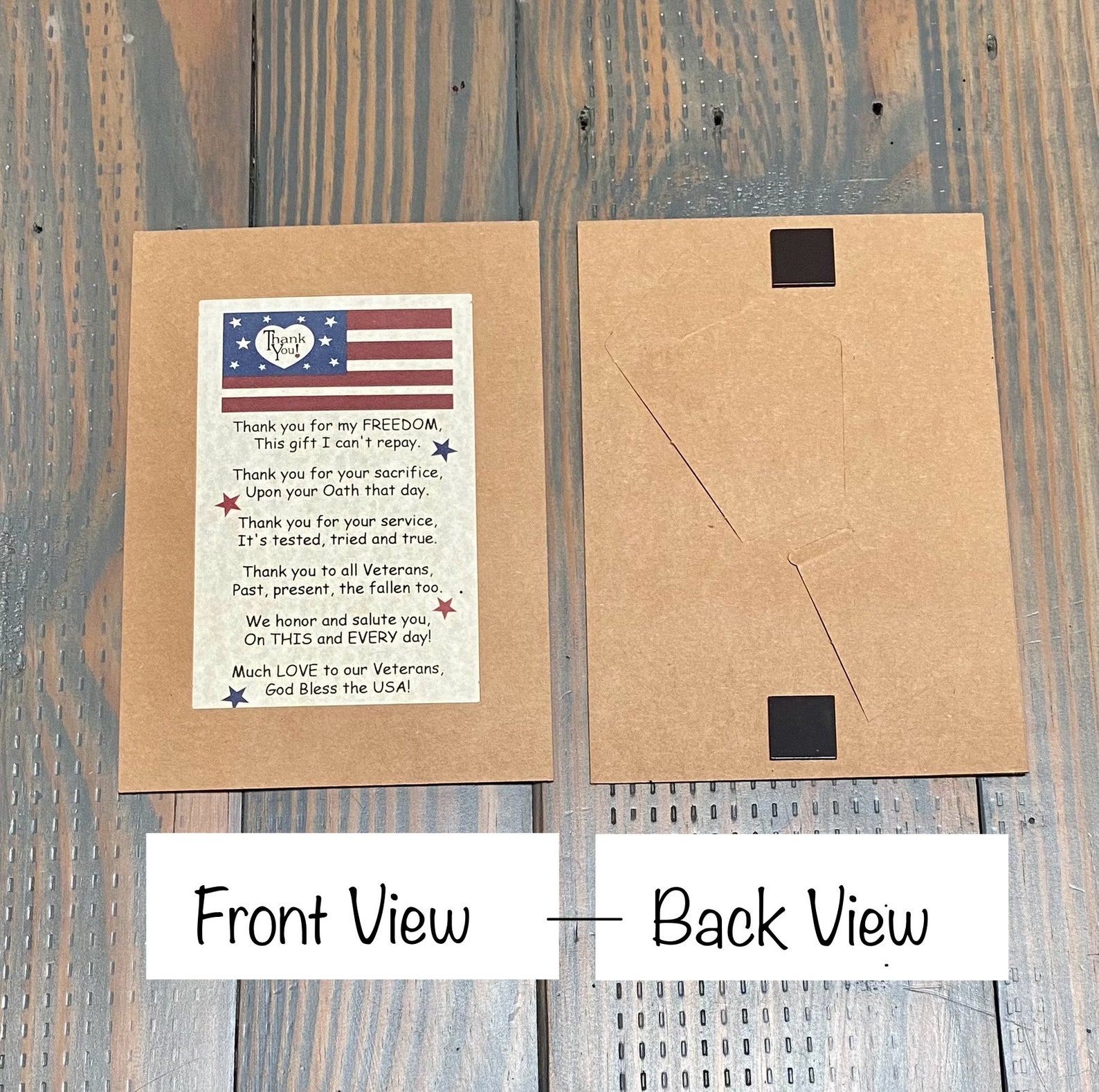 Large Veterans Gift Bag, Veterans Gift, Veterans Day Gift, Thank You ...