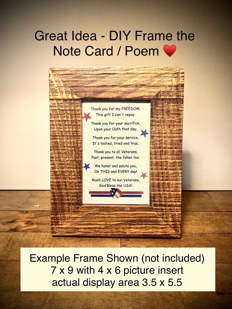 Veterans “thank You” Gift, Gifts Under 10, Veterans Gift, Veterans Day ...