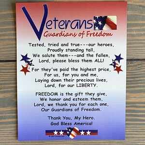 Veterans Magnet, Veterans Day Gifts, Gifts Under 10, Patriotic Magnet ...