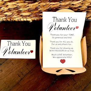 Thank You Volunteer Gift, Gifts Under 10, Volunteer Gifts, Volunteer ...