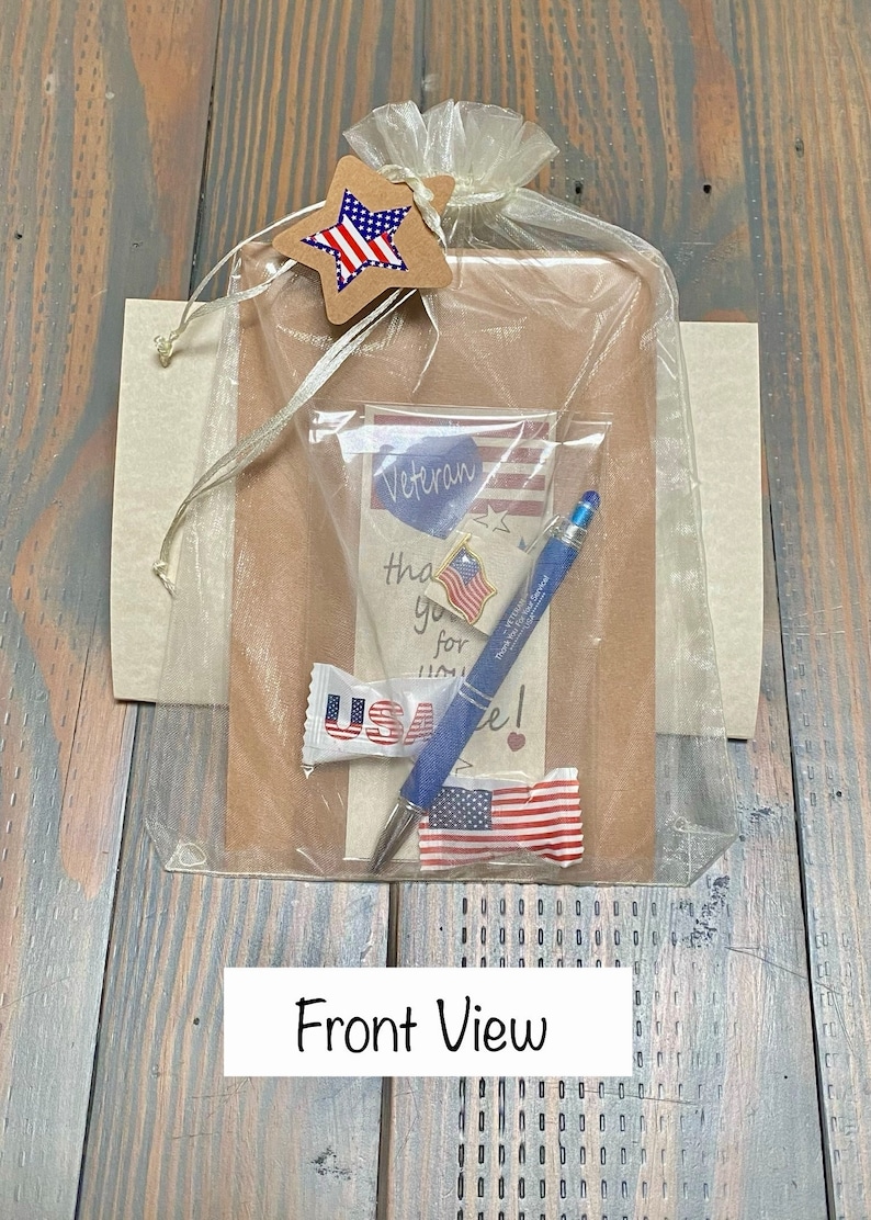 Large Veterans Gift Bag, Veterans Gift, Veterans Day Gift, Thank You ...