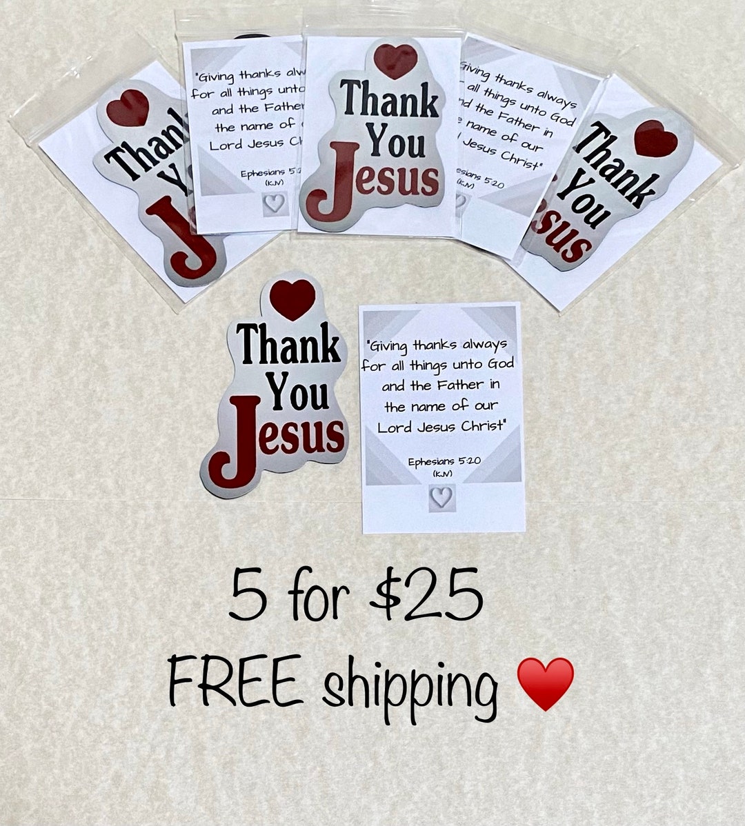 Thank You Jesus Magnet, Pastor Appreciation, All Occasion Christian ...