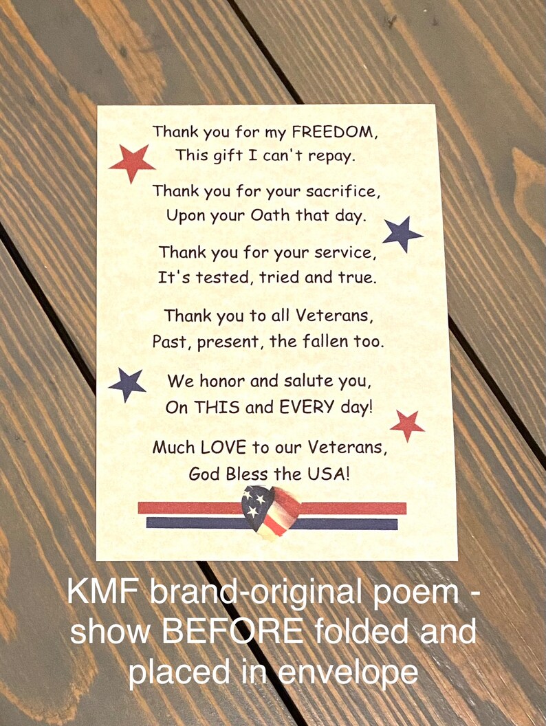 Small Veterans Gift Bag, Veterans Gift, Veterans Day Gift, Thank You ...