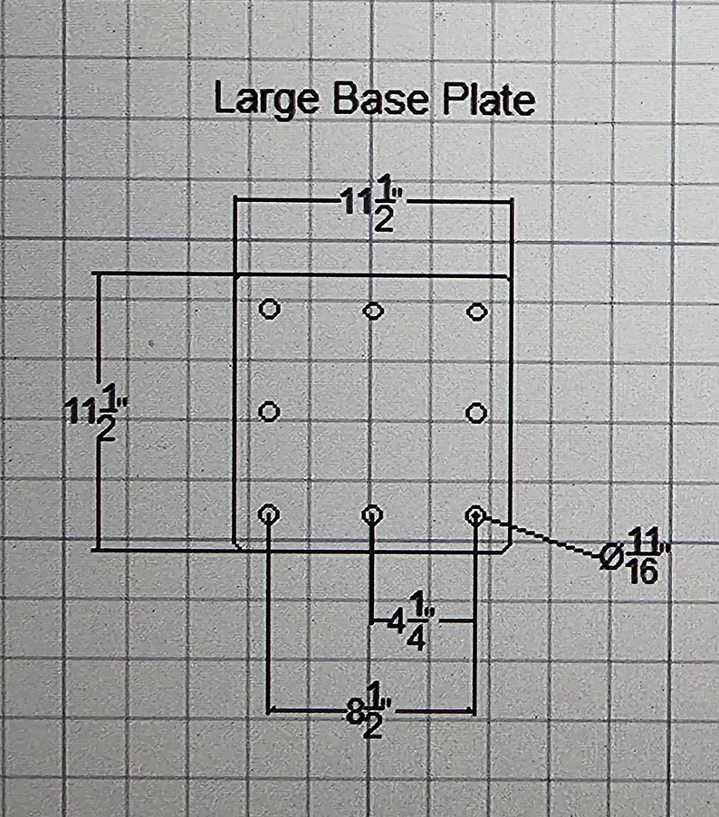 Bench Vise Mounting Large Plate - Etsy