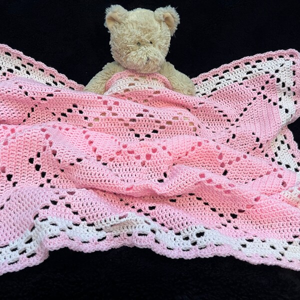 Diamond Filet Crochet Afghan Pattern - Etsy