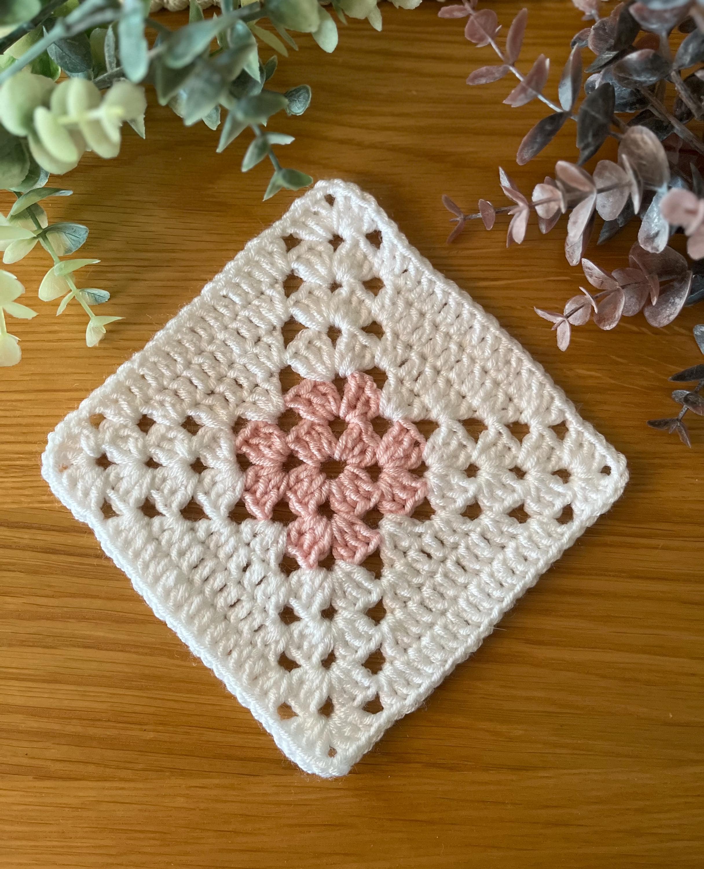 Crochet Square Pattern Easy Afghan Block Modern Tile Pattern: Granny ...