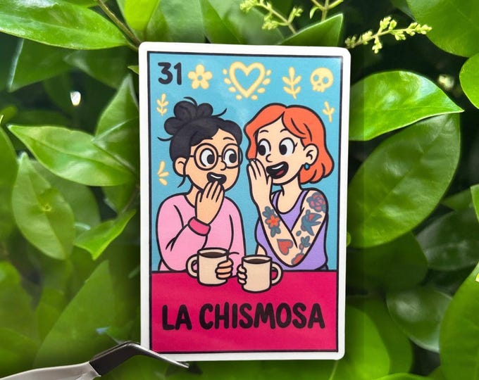 Loteria: Mexican Loteria Card - La Chismosa Sticker - Etsy