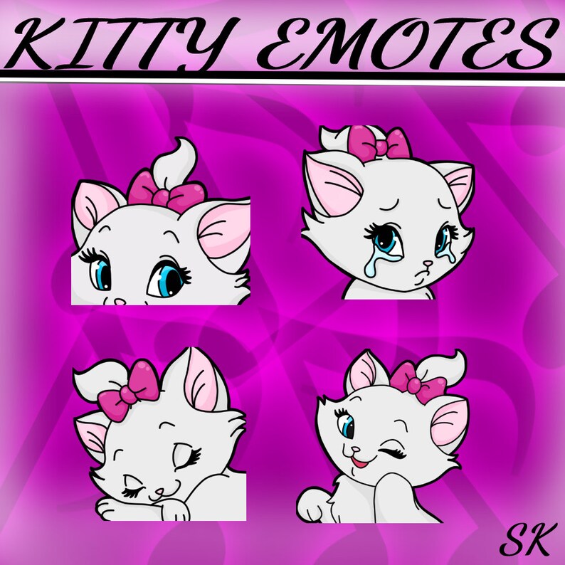 Kitty Emotes - Etsy