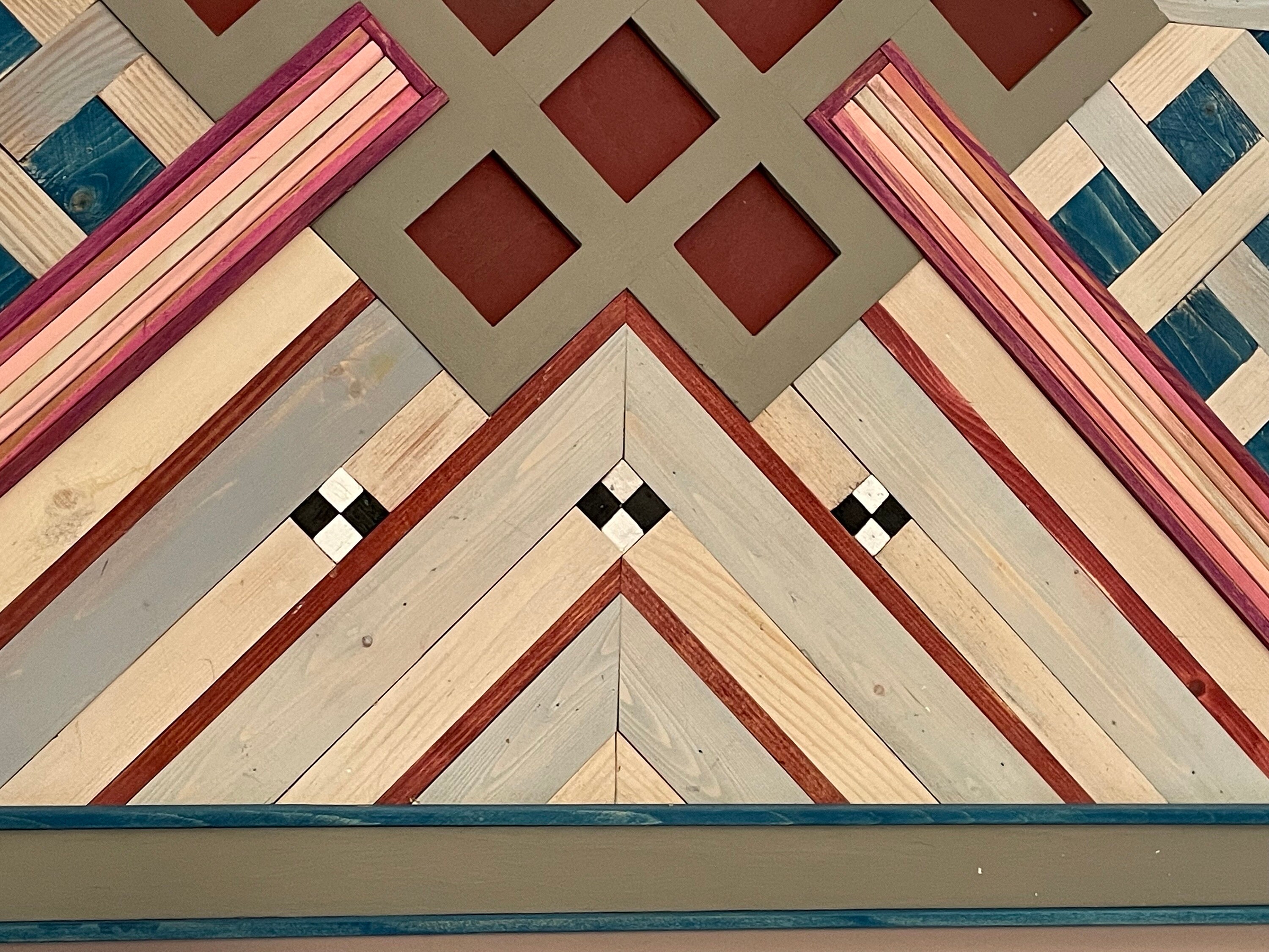 Abstract Lath Art Wooden Picture “one of a Kind” - Etsy