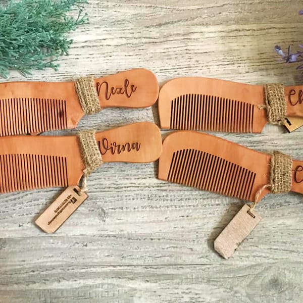 Wood Comb - Etsy