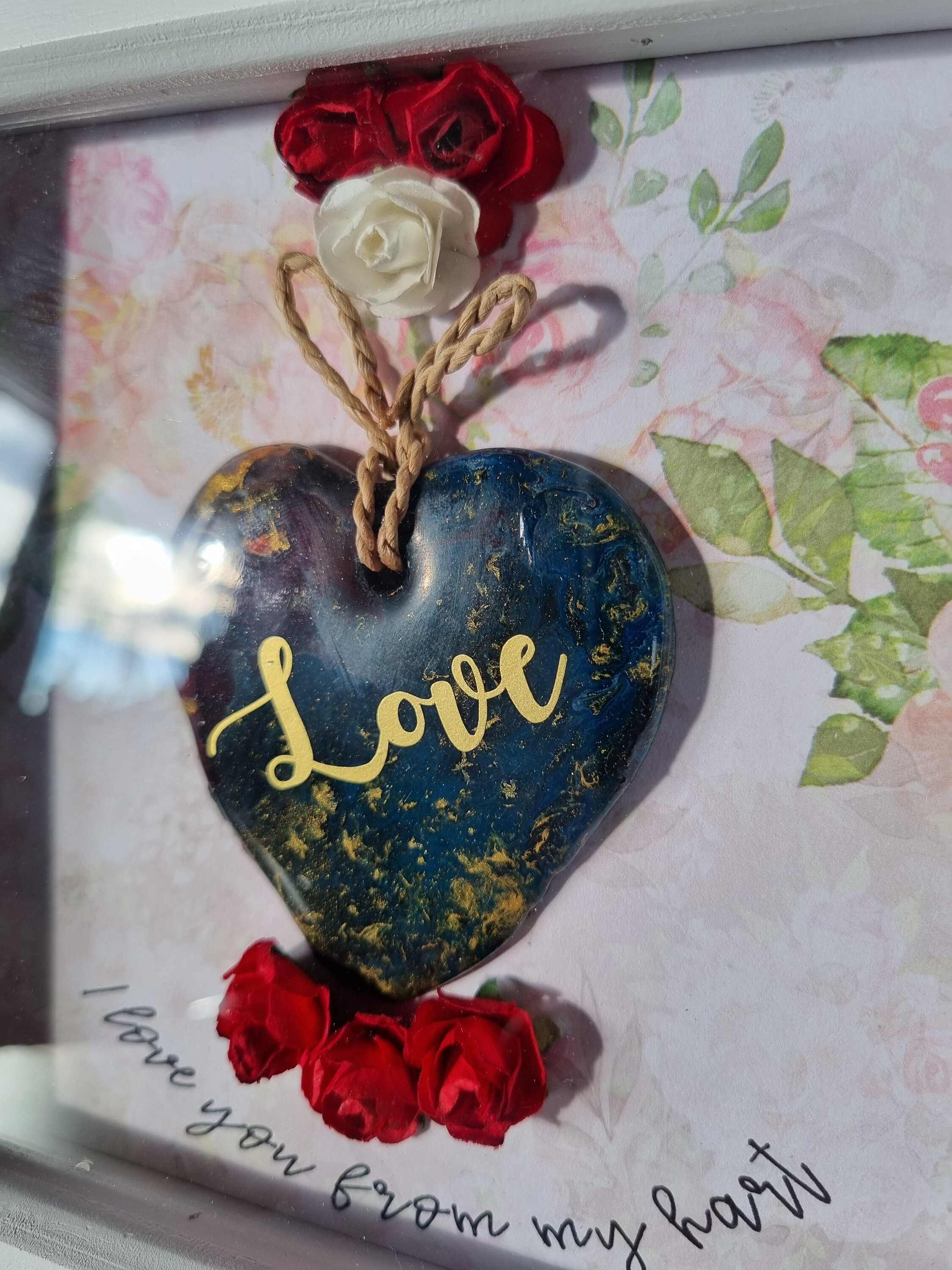 Handmade Deep Frame Art Creation Love - Etsy.de