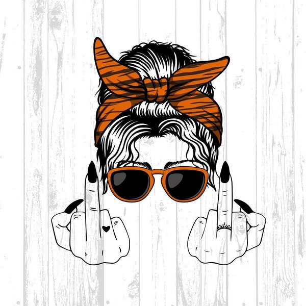 Female Middle Finger Svg - Etsy Hong Kong