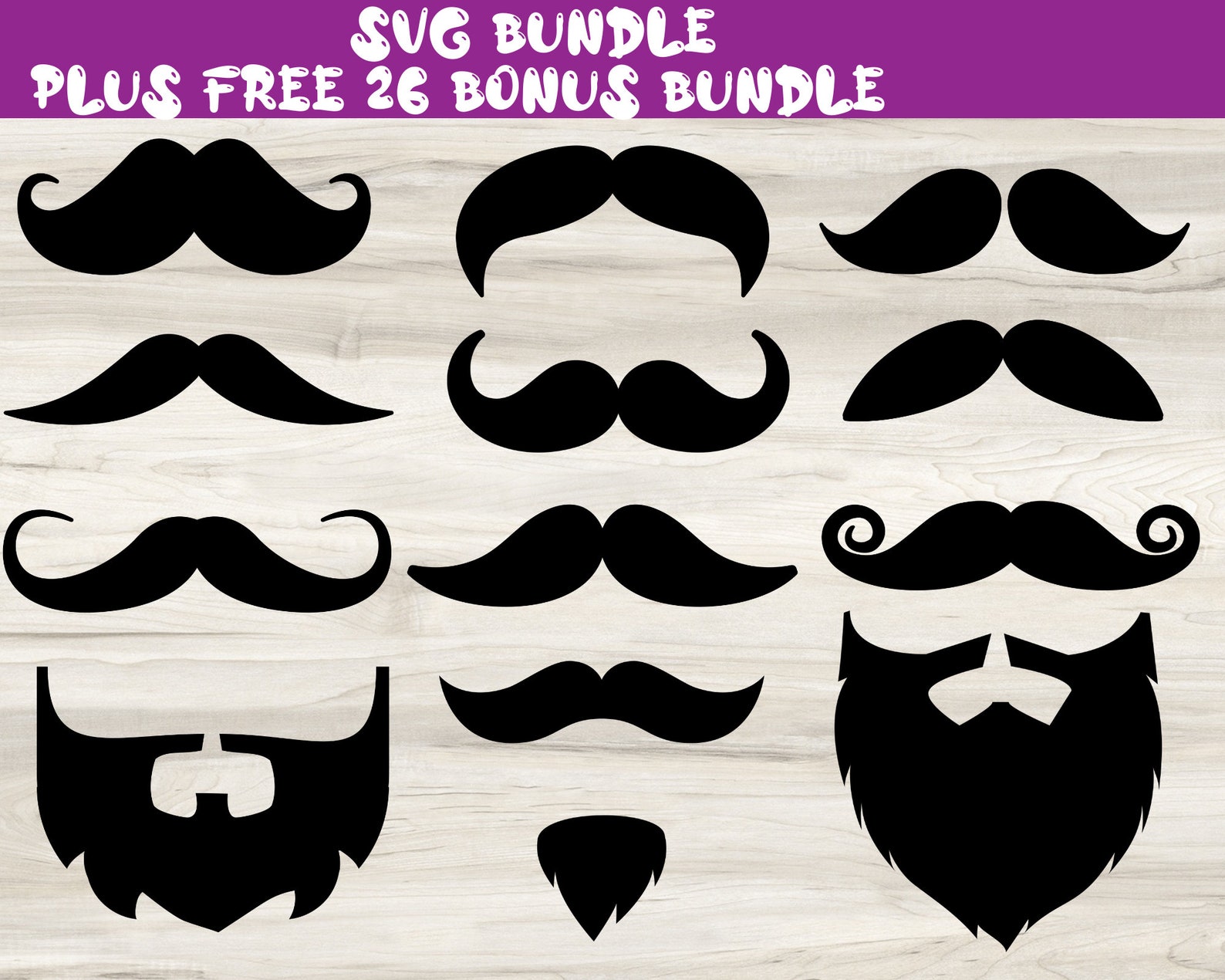 Snor SVG baard SVG vaderdag svg hipster svg baard clipart - Etsy Nederland
