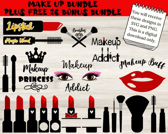SVG Bundle Makeup Svg Beauty Svg Make up Clipart Makeup - Etsy