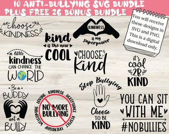 Anti Bullying Awareness Design Bundle Anti Bullying Awareness - Etsy