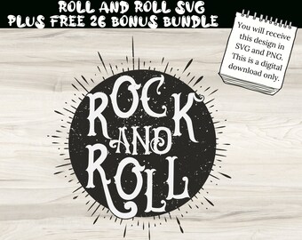 Rock and Roll Music SVG Guitar SVG Rock N Roll SVG Rock - Etsy