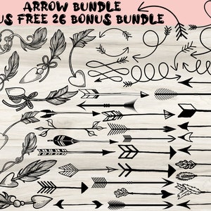 298 Arrow SVG Bundle, Arrow Svg, Arrows Svg, Heart Arrow Svg, Arrow ...