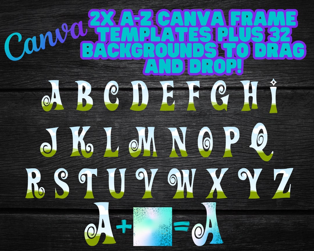 Canva Frames, Canva Alphabet Frame, Canva Frame Template, Canva Frame ...