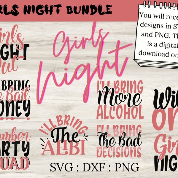 Girls Night Out Svg - Etsy UK