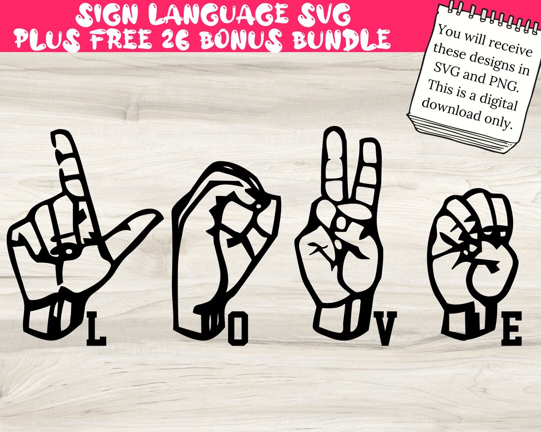 Buy Svg Sign Language Ily Sign Language Svg Sign Language Love Online ...