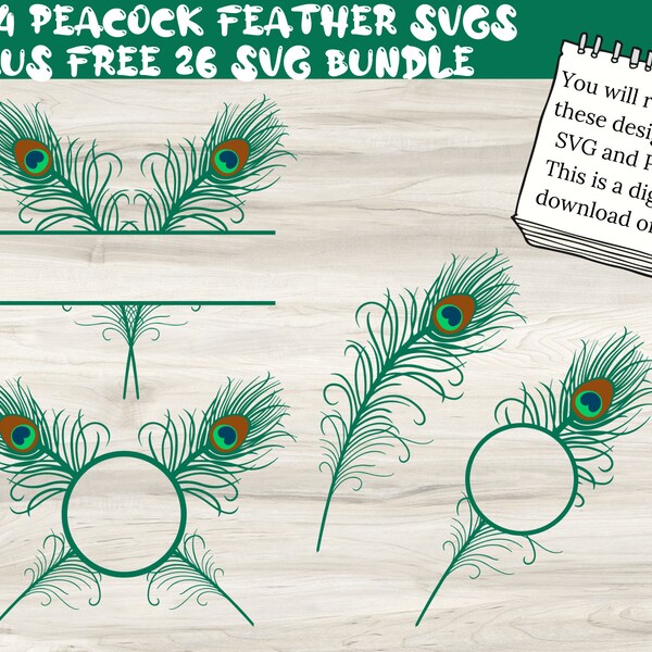 Peacock Feather Svg - Etsy