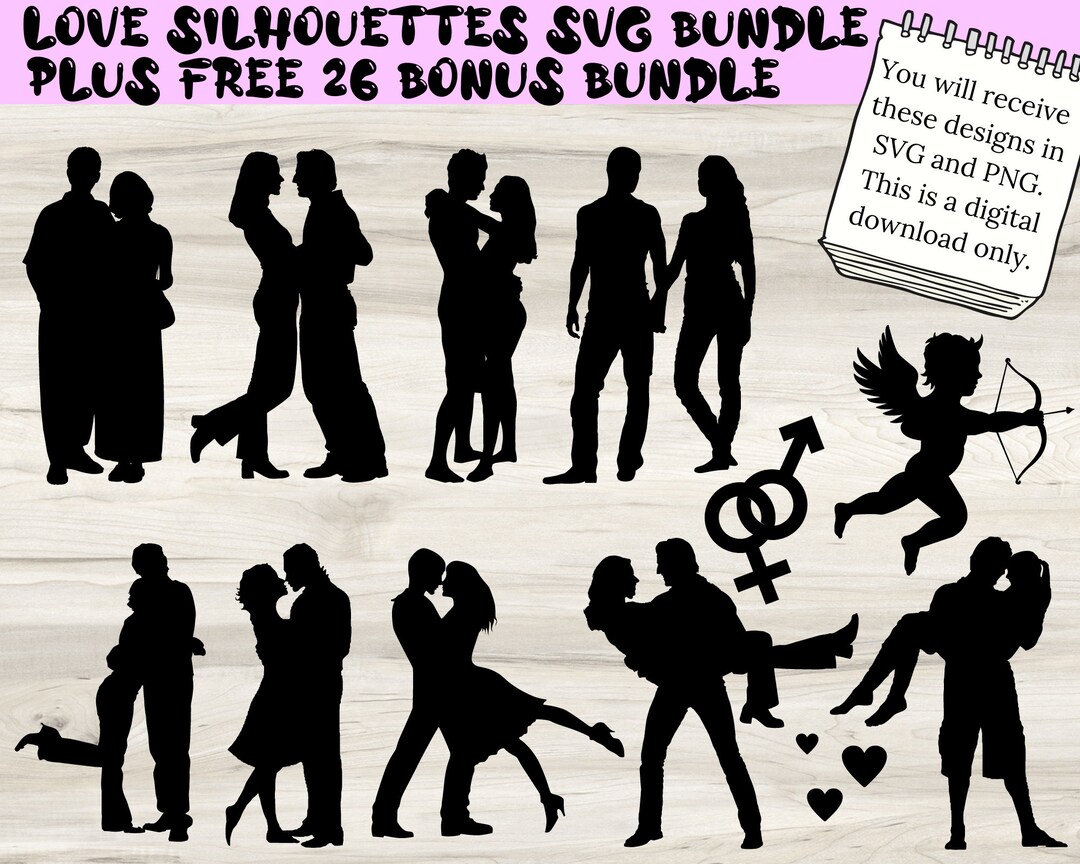 Couple Clipart, Love Svg, Wedding Svg, Couples Svg, Marriage Svg ...