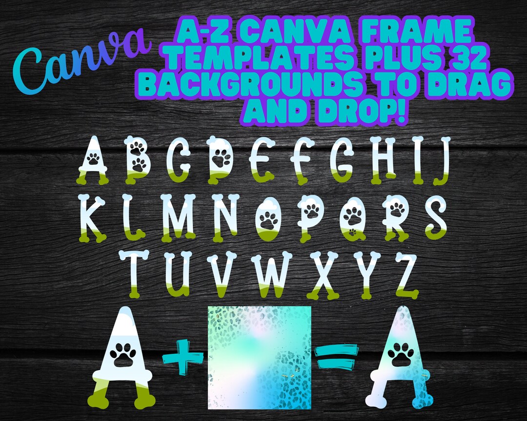 Canva Frames, Canva Alphabet Frame, Canva Frame Template, Canva Frame ...