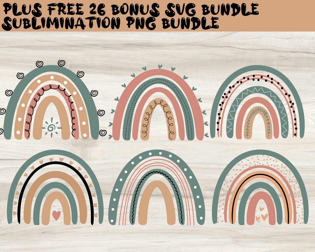 Boho Rainbow Sublimation, Rainbow Sublimation, Pastel, Rainbow ...