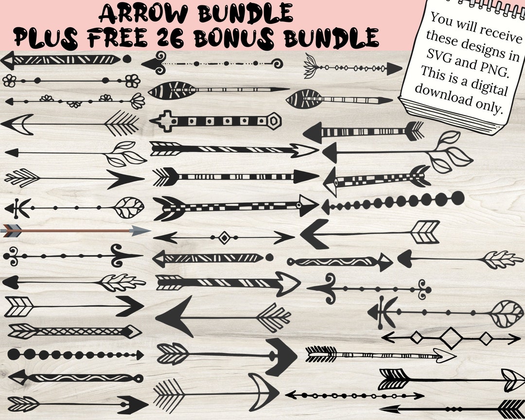 298 Arrow SVG Bundle, Arrow Svg, Arrows Svg, Heart Arrow Svg, Arrow ...