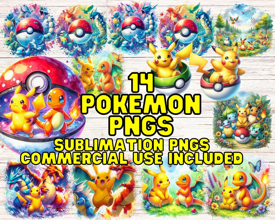 Pokemon Png, Pokemon Sublimation, Pikachu Png, Png Pokemon Shirts ...