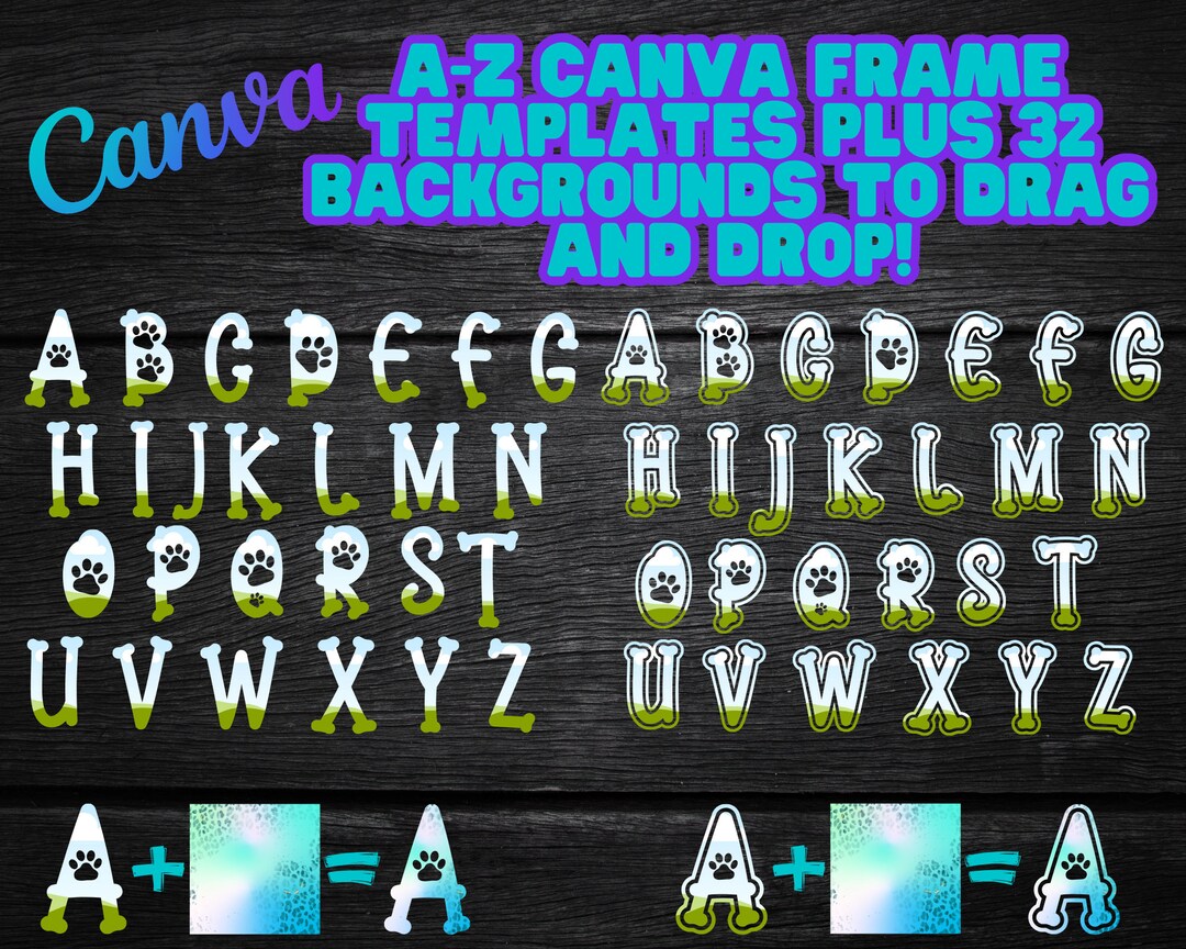 Canva Frames, Canva Alphabet Frame, Canva Frame Template, Canva Frame ...