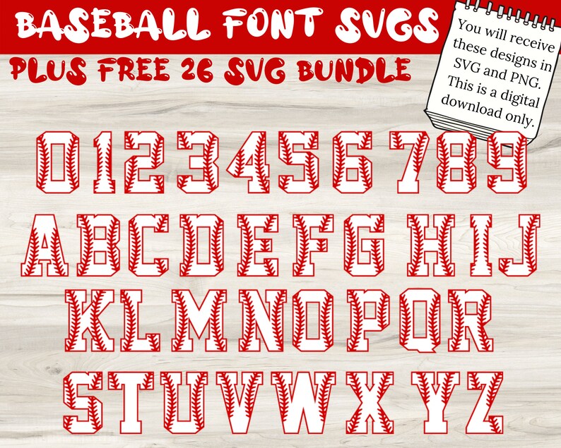Baseball Svg Baseball Font Svg Baseball Font Sport Font - Etsy