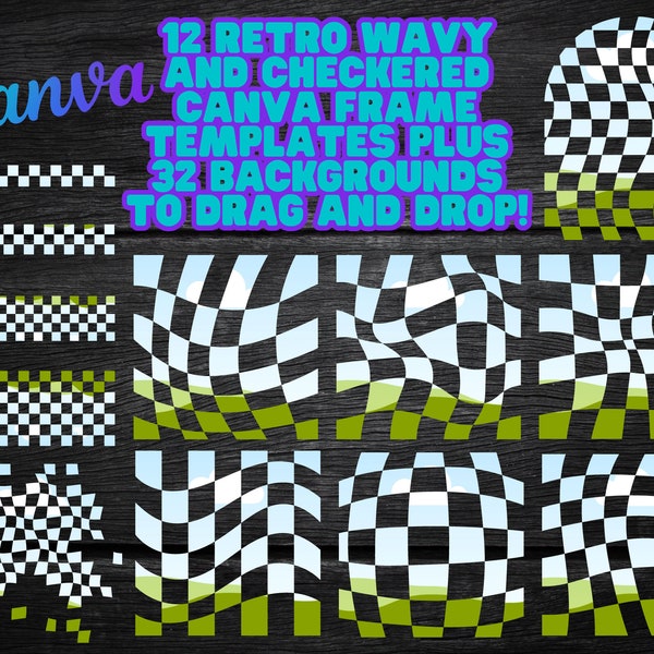 Wavy Canva Template - Etsy