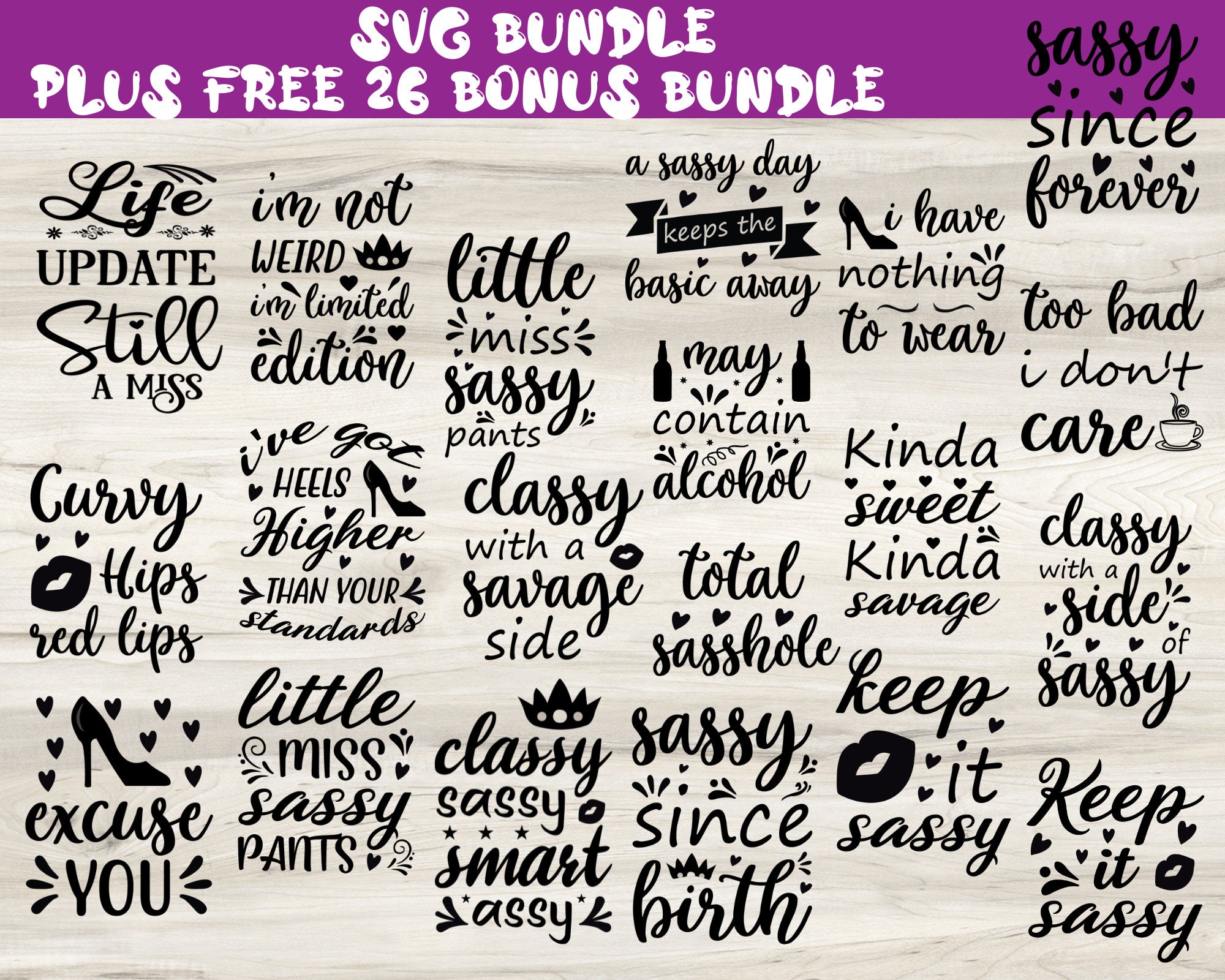 Sassy Svg Sarcasm Svg Sassy Svg Bundle Sarcastic Svg Sassy - Etsy Australia