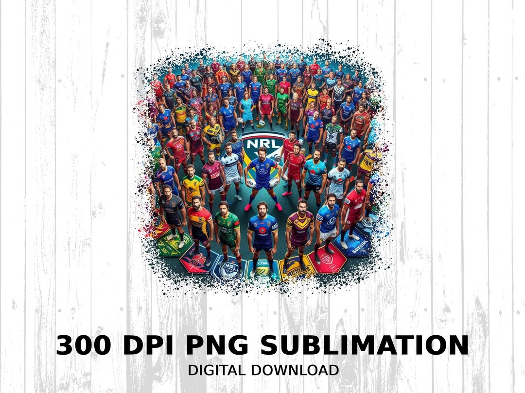 Nrl Png, Sublimation Designs, Rugby League Png, Australia Rugby Team - Etsy