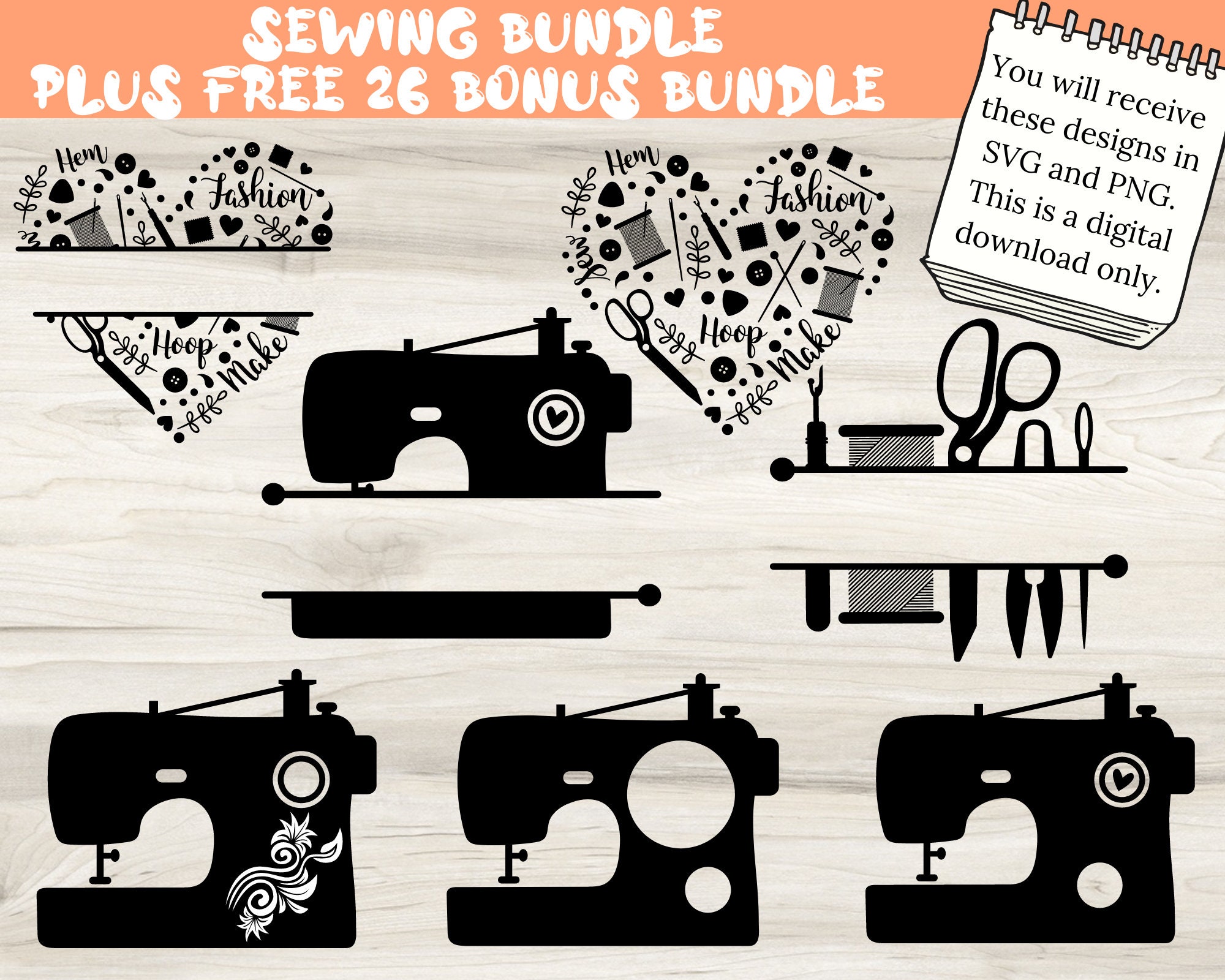 Sewing Machine Svg Sewing Clipart Sewing Svg Quilting Svg | Etsy Australia