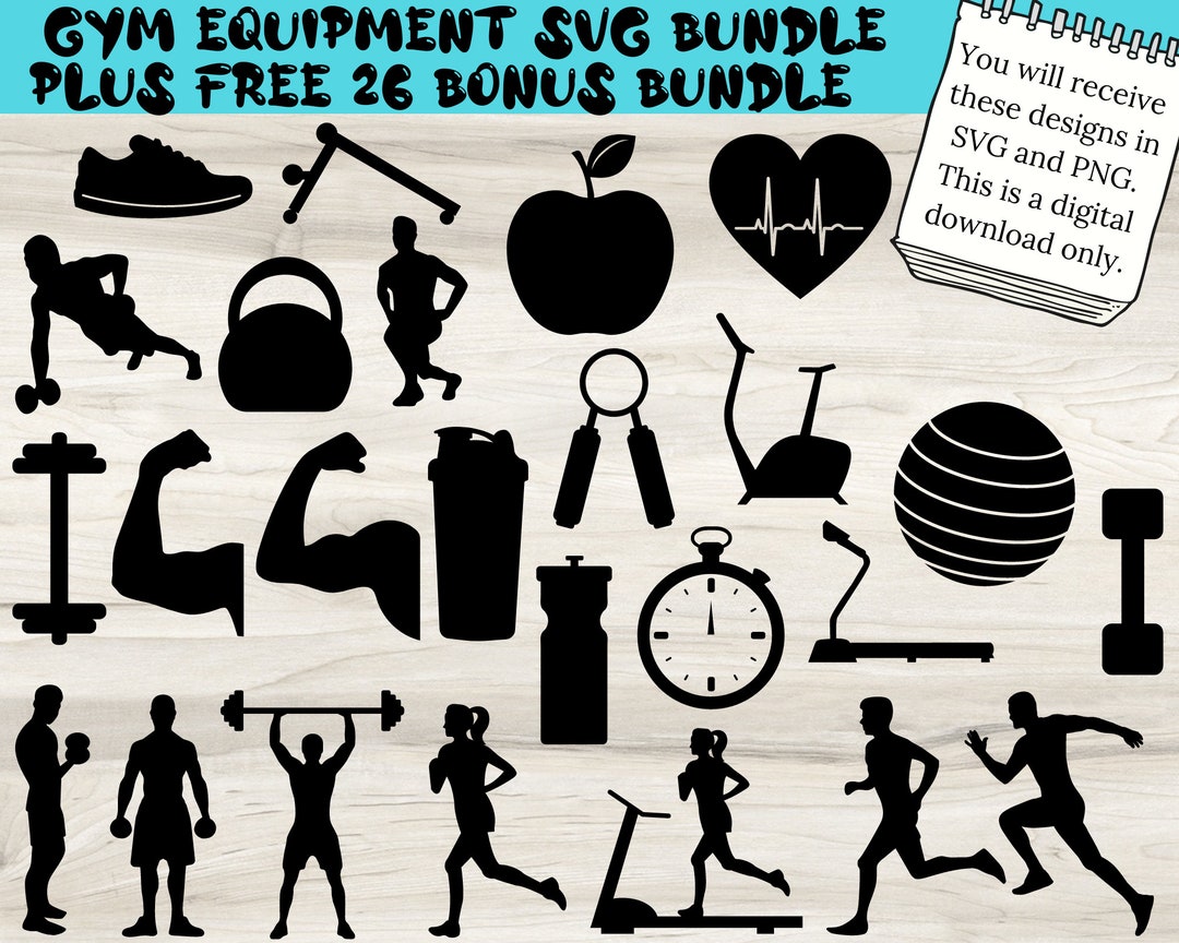 Gym Svg, Workout Svg, Cardio Svg, Squat Svg, Sport Svg, Exercise Svg ...