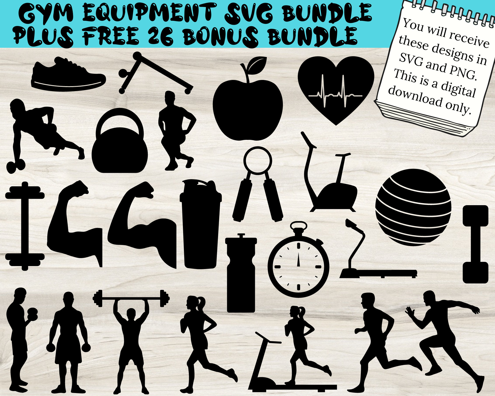 Gimnasio svg, entrenamiento svg, cardio svg, sentadilla svg, deporte ...